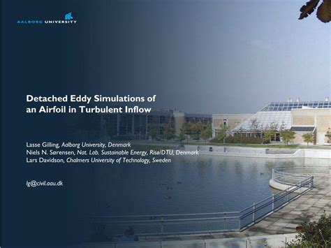 Ppt Detached Eddy Simulations Of An Airfoil In Turbulent Inflow Powerpoint Presentation Id