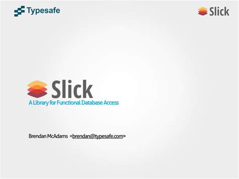 slick a scala library for functional database access speaker deck