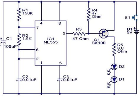 Infrared Transmitter Circuit Using Ic555 Gadgetronicx