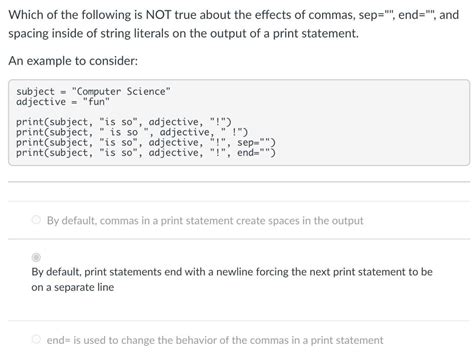 Solved Which Of The Following Is Not True About The Effects