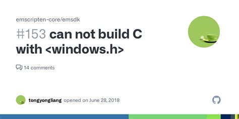 Can Not Build C With Issue 153 Emscripten Core Emsdk GitHub