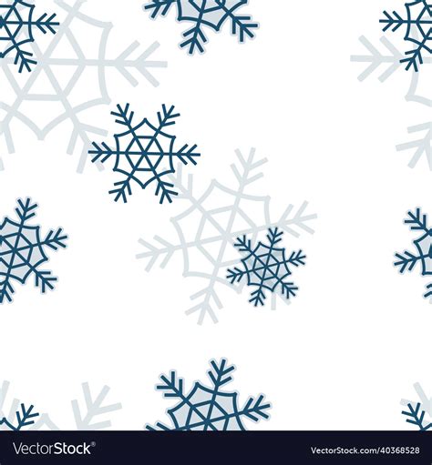 Christmas Repeat Pattern Snowflake Royalty Free Vector Image