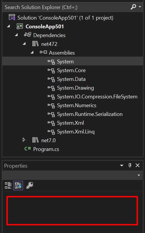 Assembly Reference Not Showing Browse Object In Multi Target Project When In Non Primary