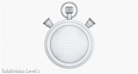 Stopwatch 3d Model 29 3ds Fbx Obj Max Free3d
