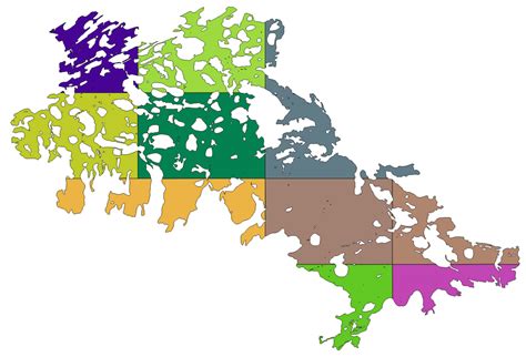 Geotools Java Library To Break Up A Big Polygon Into Many Parts Geographic Information