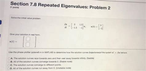 Solved Section 78 Repeated Eigenvalues Problem 2 1 Point