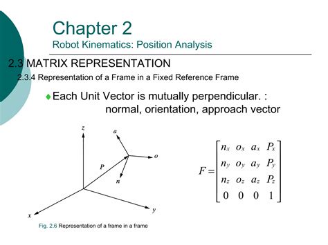 Chapter 2 Robot Kinematics Ppt Physics Science