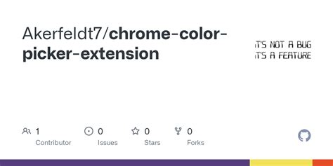Github Akerfeldt7chrome Color Picker Extension