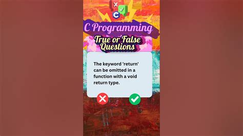 C Programming Interview Computerscience Clanguage Cprogramming Cforbeginners Trueorfalse