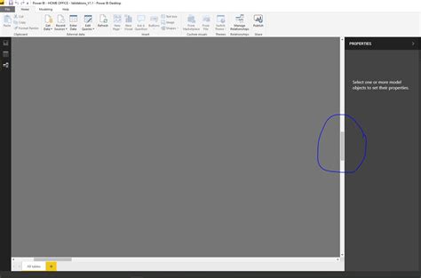 scrollbars disappear on modeling tab microsoft fabric community