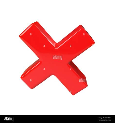 Rejection Red Icon Render 3d Rejected Sign Check Mark Cross Sign Can Be Used As Symbols Of