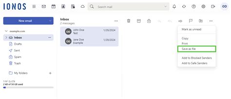 Export And Restore Emails IONOS Help