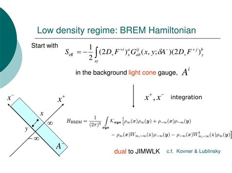Ppt Effective Hamiltonian For Qcd Evolution At High Energy Powerpoint Presentation Id3283490