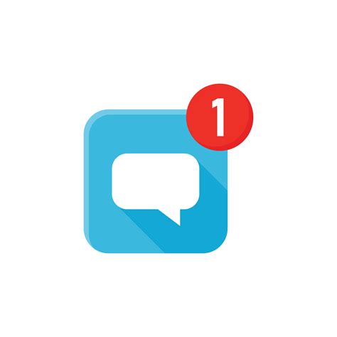 New Message Icon In Flat Style Incoming Inbox Email Illustration On