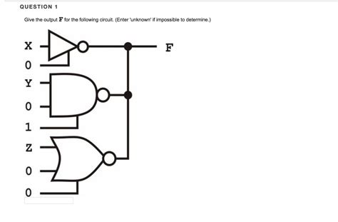Solved Give The Output F For The Following Circuit Enter