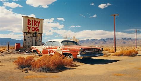 Premium Photo An American Desert Scene 1980s Photograph