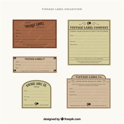 Colección De Etiquetas En Estilo Vintage Vector Gratis
