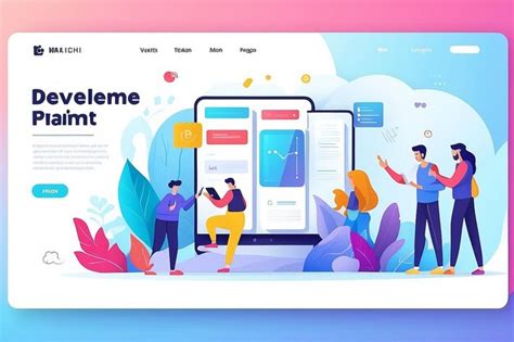 Premium Photo Mobile App Interaction Vector Illustration