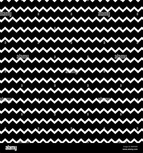 Seamless Zig Zag Pattern Abstract Monochrome Background Vector Regular Texture Minimal