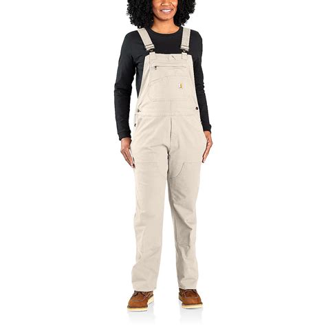 Carhartt Womens Rugged Flex Loose Fit Canvas Bib Overalls Academy