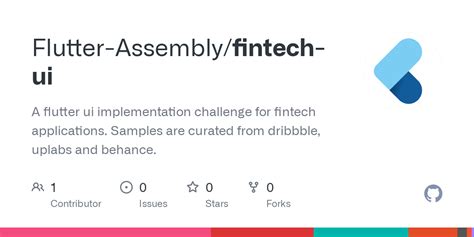 Github Flutter Assemblyfintech Ui A Flutter Ui Implementation