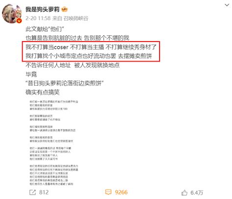 擦边女网红宣布退圈不卖色相卖煎饼 鸟哥笔记