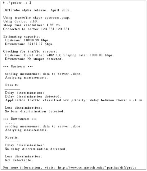 Diffprobe Detecting Isp Service Discrimination Devpost