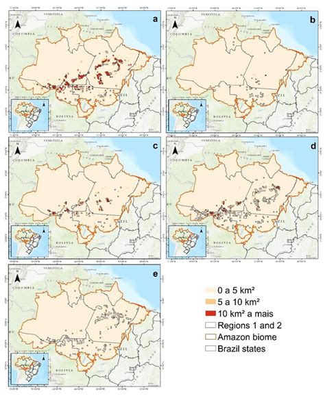 Spatial Distribution Of The Overlap Between Deforestation Alert Data In Download Scientific