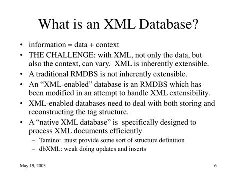 Ppt Analysis And Evaluation Of A Native Xml Database Powerpoint