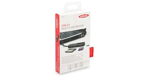 Ednet Usb 20 4 Port Card Reader Black 85241 Pepitahu
