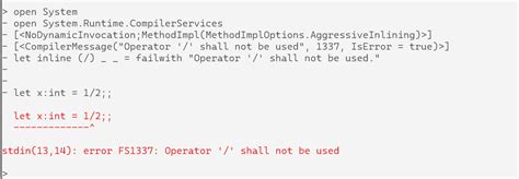 Warning Off By Default On Integer Division · Issue 1161 · Fsharp