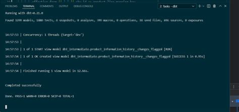 Color Missing On Tasks Dbt Terminal · Issue 107 · Altimateaivscode