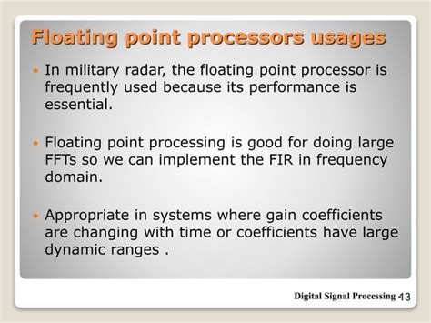 Fixed Point Vs Floating Pointppt