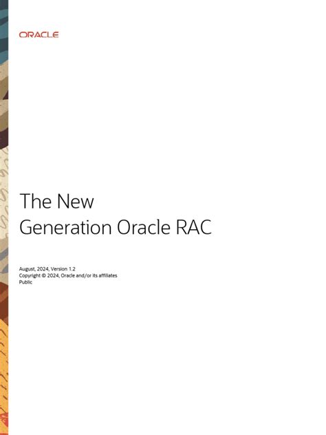 Oracle Rac The New Generation Oracle Rac Pdf Scalability Databases