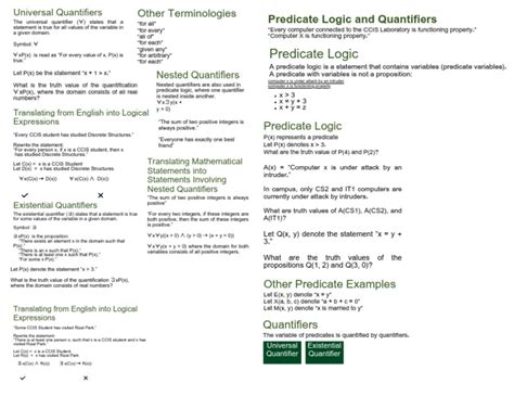 Lesson 3 Predicates And Quantifiers Pdf Logic Mathematics