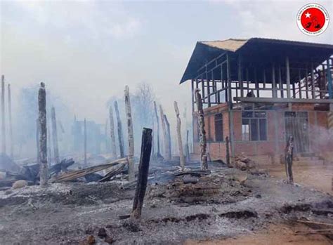 ကန့်ဘလူ ထောက်ရှာအိုင်ရွာသားများကို စစ်တပ်ကဖမ်းဆီးပြီး နေအိမ်မီးရှို့၊ ဆားတောင်ရဲစခန်း ဒရုန်းဖြင့