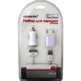 Зар.уст-во автомобил. для сот.тел USB 12/220V (05V 1A) Набор 3 пр (блистер)