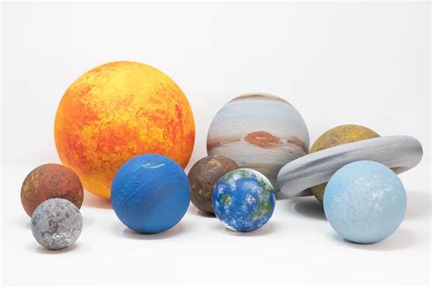 Solar System Model Set Hanging Planets With Hooks And Strings Sun