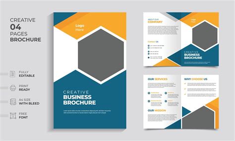 Modern And Minimalist Business Brochure Template Layout Design