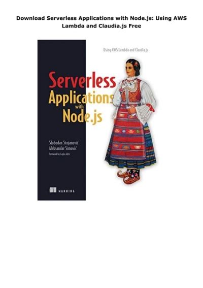 download serverless applications with node js using aws lambda and claudia js free