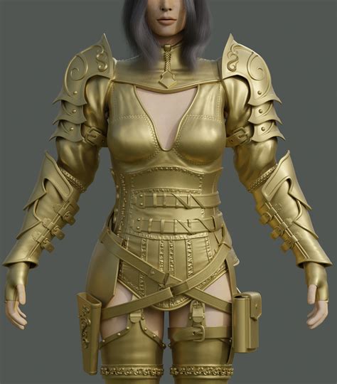 Artstation Character Female Armor