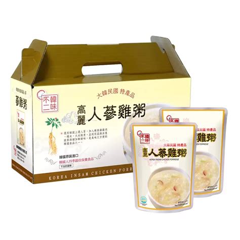 韓味不二 人蔘雞粥 280公克 X 10入 72056｜costco好市多必買推薦