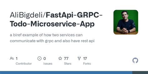 Github Alibigdelifastapi Grpc Todo Microservice App A Biref Example Of How Two Services Can