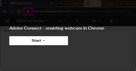 adobe connect enabling webcam in chrome