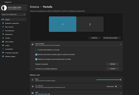 cómo configurar varios monitores en windows 11 y usar dos pantallas o más