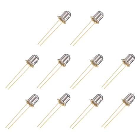 Uxcell 5mm Photodiode 10 Pack Photo Transistors Photodiodes Light Sensitive Diode Sensors Round