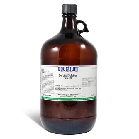 Sorbitol Solution Usp 70 Spectrum Chemical 4 L Buy Online Spectrum Chemical