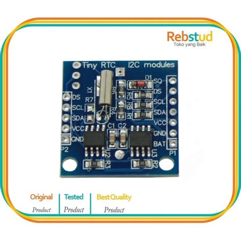 Jual Module Tiny RTC 12C DS1307 Real Time Clock Tanpa Baterai Shopee Indonesia