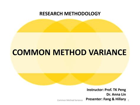 SOLUTION Common Method Variance Studypool