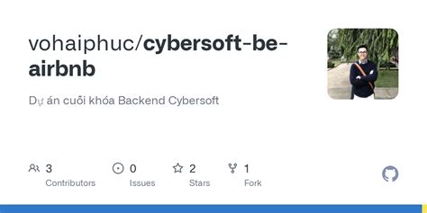 Github Vohaiphuccybersoft Be Airbnb Dự án Cuối Khóa Backend Cybersoft